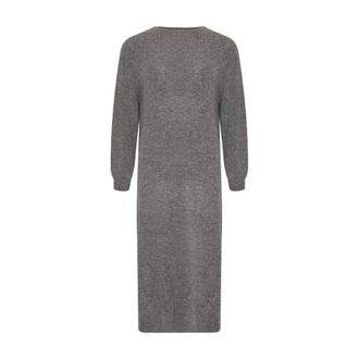Tiffany & Co. Langes Grau Melange Kleid - - Dresses - Damen - Grau - ONE SIZE