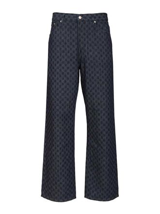 Dries Van Noten Jean Bootcut - Bleu