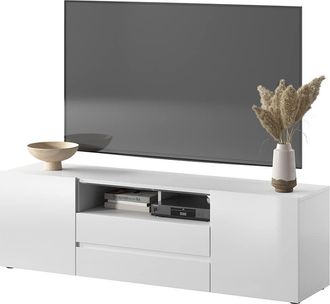 Selsey TV-Lowboard, 42,5 x 137 x 34,5, wei&szlig;, 5903025194820