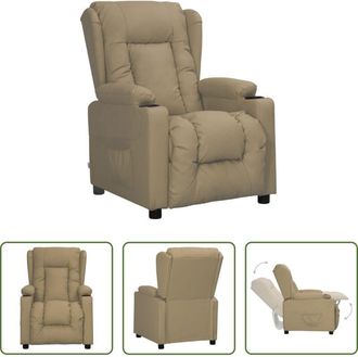 vidaXL vidaXL R&uuml;ckenlehne - Relaxsessel Cappuccino-Braun Kunstleder