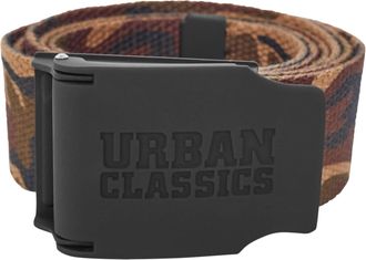 Urban Classics Unisex Woven Belt Rubbered Touch UC Gürtel, per pack Mehrfarbig (wood camo 00396), (Herstellergröße: 120cm)