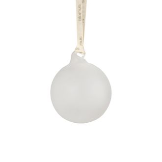 Blomus 2er Set Weihnachtskugeln -JUHLA- | Christbaumkugeln aus Glas | Farbe Clear | Gr&ouml;&szlig;e L &Oslash; 9 cm