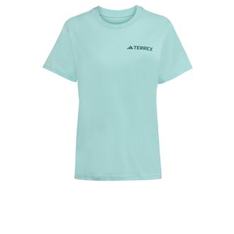 adidas Womens Terrex Graphic T-Shirt Semi Flash Aqua M