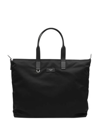 Dolce & Gabbana sac cabas zippé à anse en cuir - Noir