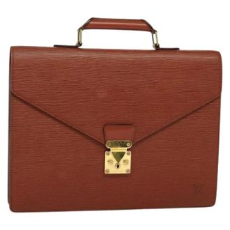 Louis Vuitton Pre-owned Cuir sacs-louis-vuitton - Femme - Pre-owned - Brun - Taille: ONE Size