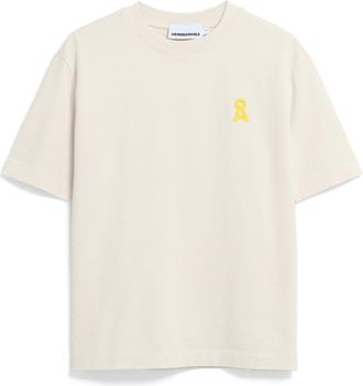 Armedangels Damen Heavyweight T-Shirt aus recyceltem Baumwoll Mix Iconic Å TARJAA Loose Fit Undyed