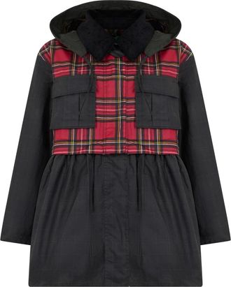 Barbour Veste cire tartan peplum - Femme - Manteaux - Multicolore - Taille: 36 FR