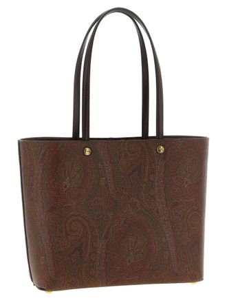 Etro Womens Brown Cotton Tote Bag