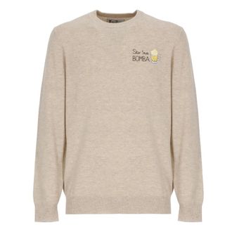 Saint Barth Herren, Strickwaren, Beige, MGr&ouml;&szlig;e