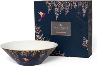 Portmeirion Sara Miller Chelsea Collection Navy Medium Salatschüssel Boxed