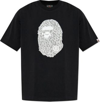 A Bathing Ape A Bathing Ape, Homme, Tops, Noir, Taille: XL T-Shirt avec Logo Imprim&eacute;