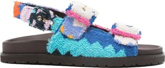 Missoni Mia zig-zag strap sandals - Blau