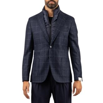Paoloni Ma&szlig;geschneiderter Blazer - - Jackets - Herren - Blau - M