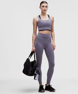 lululemon Wunder Train Leggings mit hohem Bund f&uuml;r Frauen - 71 cm - Gr&ouml;&szlig;e 10 in Grape Mist