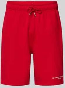 Tommy Hilfiger Regular Fit Sweatshorts mit Label-Print