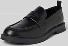 HUGO BOSS Penny-Loafer aus Leder mit Zugschlaufe Modell Lenner