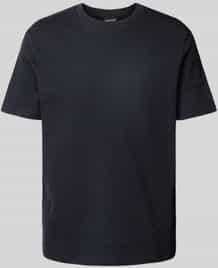 Strellson T-Shirt mit geripptem Rundhalsausschnitt Modell Fisher