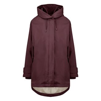 Bomboogie Doppellagiger Parka mit Kapuze - - Coats - Damen - Rot - S