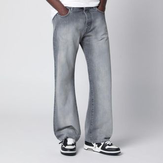 Off-white Grey washed-effect jeans