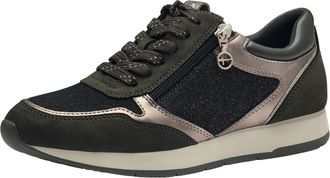 Tamaris Damen Klassische Ballerinas, Frauen Flats,TOUCHit-Fu&szlig;bett,Slip-ons,klassisch elegant,Ballerinen,Pumps,Halbschuhe,Slipper,Olive Comb,37 EU