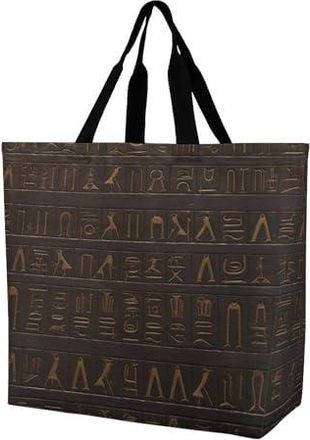 Generic Hi&eacute;roglyphes &Eacute;gyptiens Anciens Sac Fourre-Tout L&eacute;ger Tote Bag Grand Sac A Main Femmes Pour Shopping Plage Travail