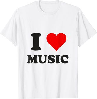 Hello Kitty I Love Music - Cooles Streetwear Design für Musikliebhaber T-Shirt