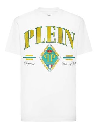 Philipp Plein t-shirt Supercar Stones Stones - Blanc