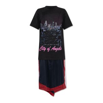 Balenciaga Kleid mit Druck - - Dresses - Damen - Schwarzk - M
