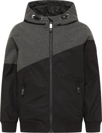 Ragwear Jungen Jacke Übergangsjacke Jowell Blouson Anorak Freizeitjacke mit Blockstreifen wasserabweisend (DE/NL/SE/PL, Numerisch, 152, Regular, Black)