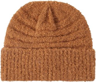 Tom Tailor Damen Strickm&uuml;tze mit Struktur 1032646, 30263 - Soft Light Camel Melange, ONESIZE