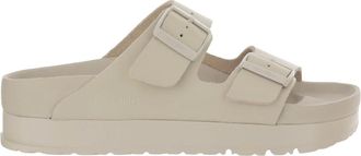Birkenstock Femme, Chaussures, Beige, Taille: 40 EU Arizona PAP Flex Platform Narrow Fit