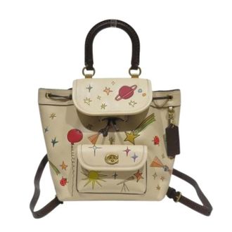 Coach Sac &agrave; dos en cuir Pre-owned - Femme - Pre-owned - Beige - Taille: ONE Size