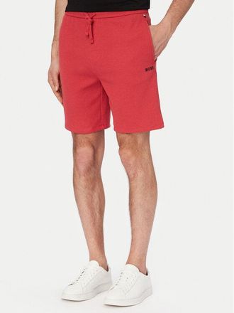 HUGO BOSS Sportshorts Waffle 50535884 Rot Regular Fit