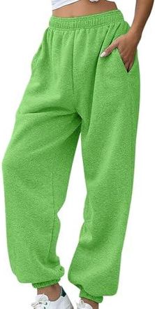 Generic Pantalons Running Femme Stretch D&eacute;t&eacute; Longueur Pants Chic Elegant Casual Basique Sweatpant Stretch Comfy V&ecirc;tement Loisirs Tendance Taille Haute 2026 Pa