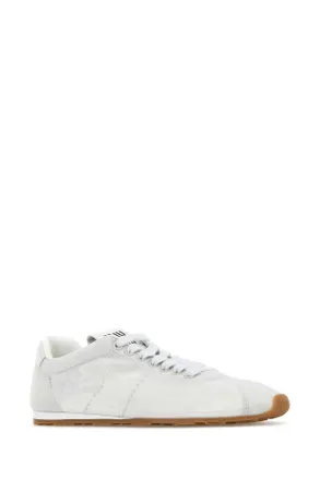 Miu Miu Mesh Low-Top Sneaker - White