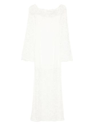 Manurí robe à manches courtes - Blanc