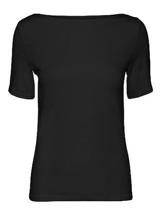Vero Moda Vero Moda Femme Vmpanda Modal S/s Top GA Noos T-Shirt Not Applicable, Black, S