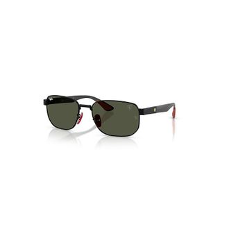 Ray-Ban Rb8329m Scuderia Ferarri Collection Sonnenbrillen Matt Schwarz Fassung Gr&uuml;n Glas 59-19
