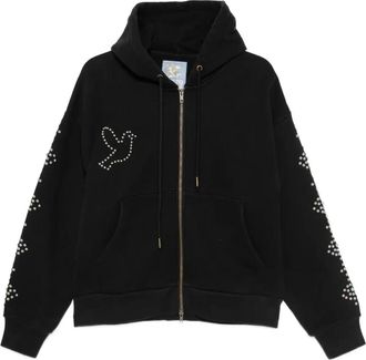 KidSuper Studios Homme, Sweatshirts et sweats &agrave; capuche, Noir, Taille: L Dove & Eye Studded Sweat &agrave; capuche
