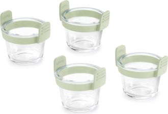 Lékué Mini-Gläser für Heißluftfritteuse 4er-Set