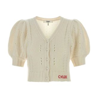 Chlo&eacute; Damen, Strickwaren, Wei&szlig;, SGr&ouml;&szlig;e