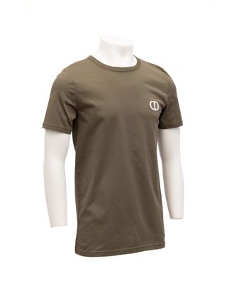 Dior Logo-Embroidered Cotton T-Shirt - Green