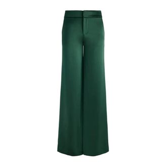 Alice & Olivia Dylan High-Waist Wide Leg Pant - - Trousers - Damen - Gr&uuml;n - S