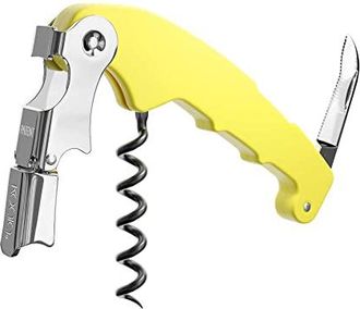 Koala Spain Retro-Zweitakt-Korkenzieher, Pastellgelb