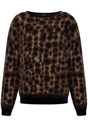 Zero Strickpullover Damen mit Jacquard (1-tlg) Material