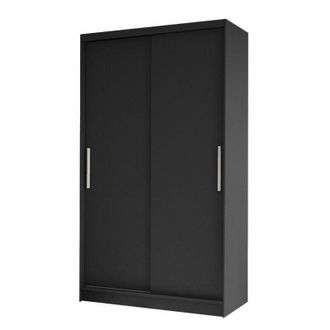Mirjan24 Armoire Closico 162, Noir, 200x100x58cm, Portes darmoire: Coulissantes, Nombre d&eacute;tag&egrave;res: 4
