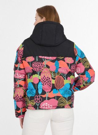 Ragwear Steppjacke AMAZZE PRINT Rei&szlig;verschluss mit Kinnschutz
