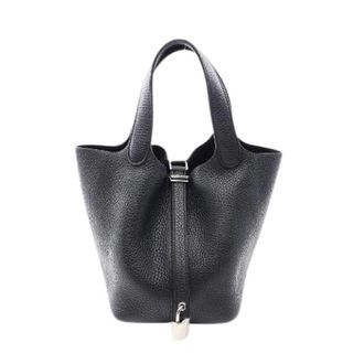 Herm&egrave;s Sac &agrave; main Pre-owned Picotin Lock PM en cuir Taurillon Cl&eacute;mence - Femme - Pre-owned - Noir - Taille: ONE Size