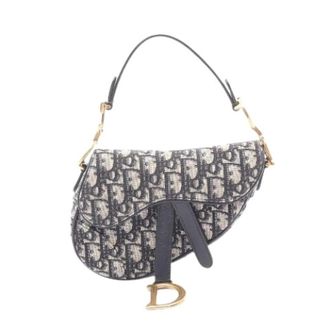 Dior Pre-owned Saddle Mini Oblique Jacquard Handtasche - - Pre-owned - Damen - Beige - ONE SIZE