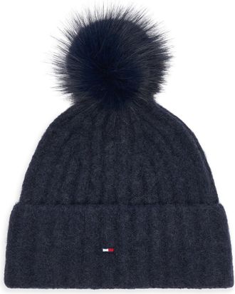 Tommy Hilfiger M&uuml;tze Tommy Hilfiger Th Flag AW0AW19330 Dunkelblau